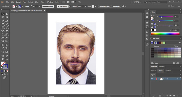 Low Poly Portrait In Adobe Illustrator Adobe Tutorial