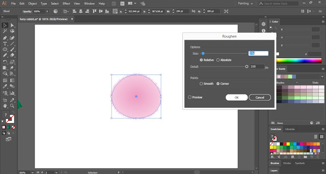 Furry Rabbit In Adobe Illustrator Adobe Tutorial