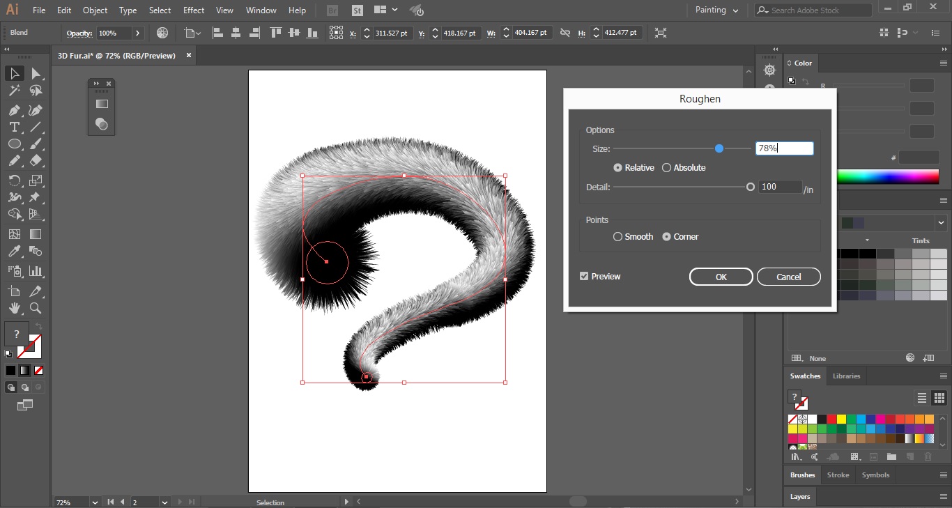 3d Fur In Adobe Illustrator Adobe Tutorial