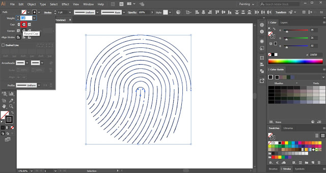 Fingerprint Design In Adobe Illustrator Adobe Tutorial