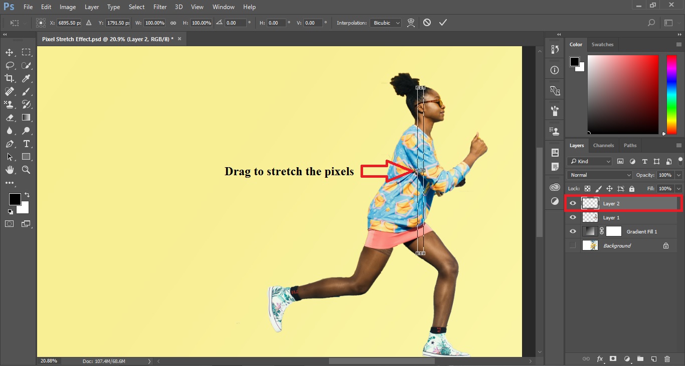 Pixel Stretch Effect | Photoshop Tutorial - Adobe Tutorial
