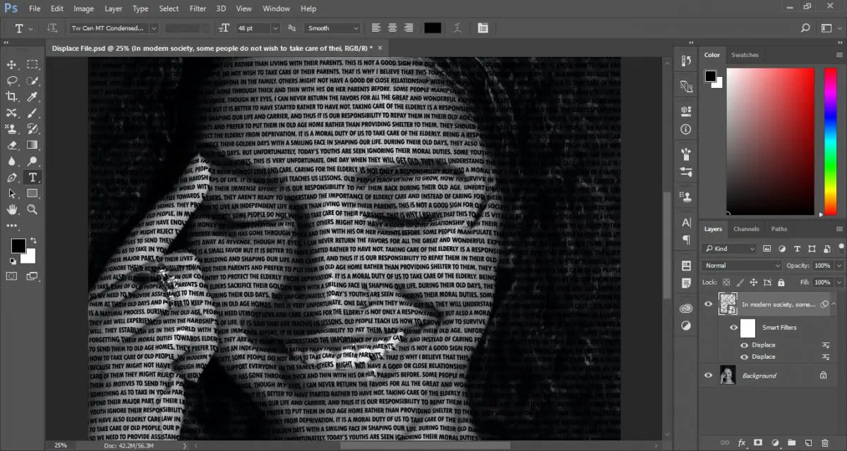Create Portrait from Text in Photoshop - Adobe Tutorial